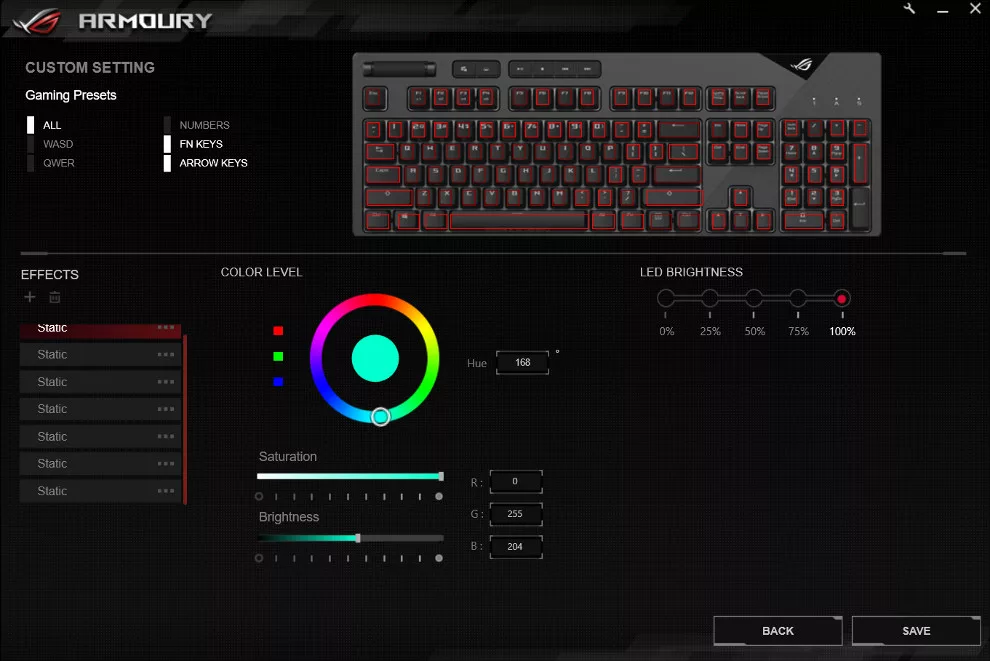 The ROG Strix Flare is a customizable keyboard that you can personalize ...